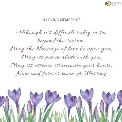 Encouraging Quotes After Death of a loved ones - Inspiring Wishes